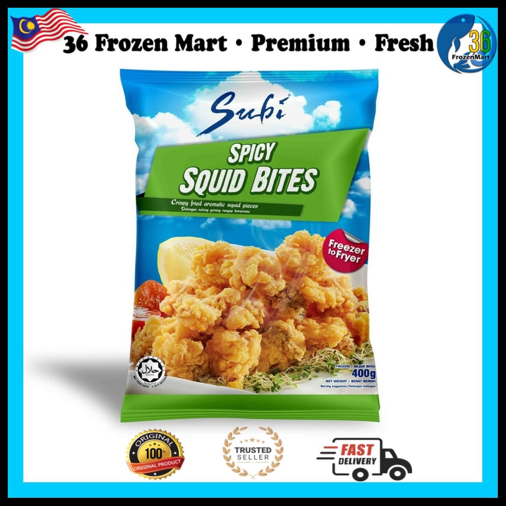 Halal Pacific West Spicy Squid Bites Calamari Seafood Frozen Food ...
