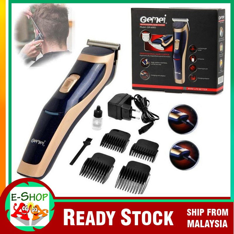Rechargeable Trimmer Hair Cutter Machine Razor Shaver alat mesin potong ...