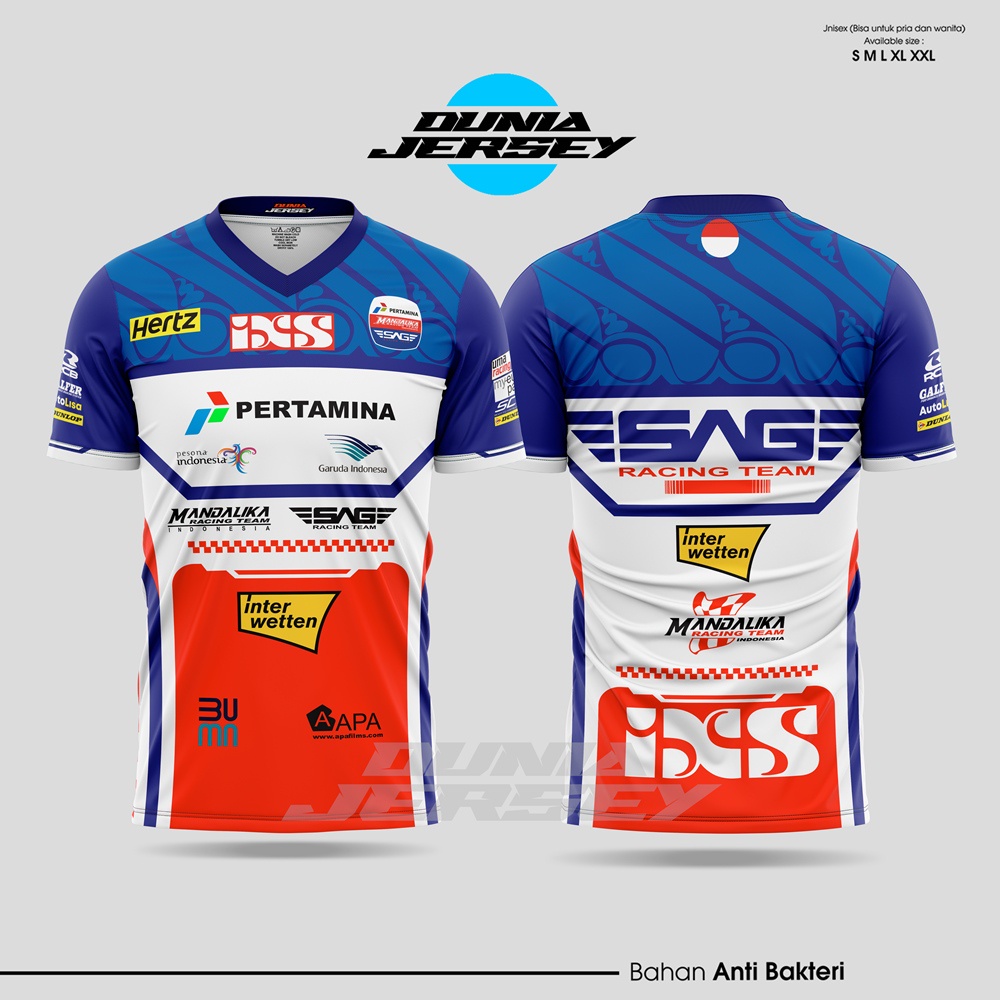 KEMEJA (duniaprintingjersey) / Mandalika Jersey FREE NAME / Jersey T ...