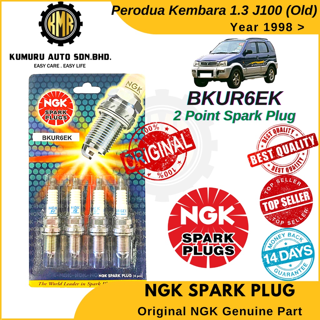 (1@Set) NGK BKUR6EK NGK Spark Park Perodua Kembara 1.3 J100 Plug (2 ...