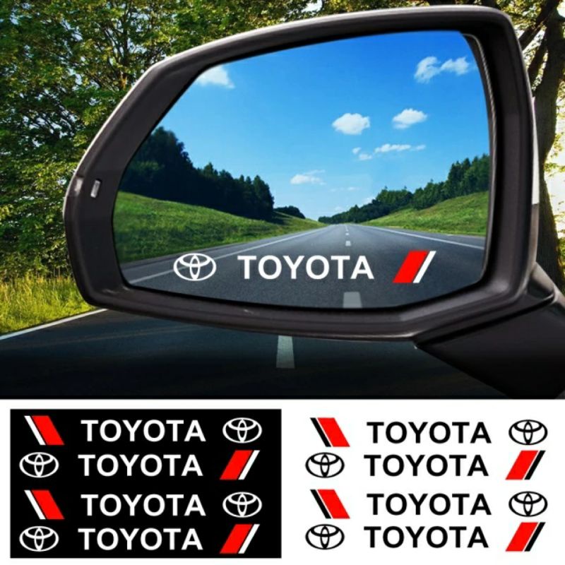 Toyota Car Stickers Door Handle Stickers Car Rear View Mirror Stickers ...