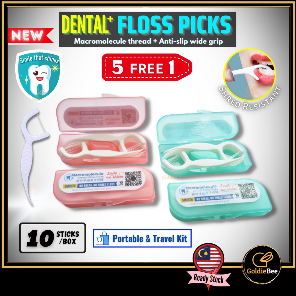 Portable 10PCS/Box Dental Floss Toothpick Disposable Dental Floss Picks ...