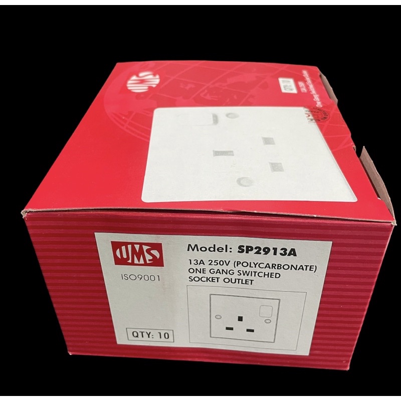 UMS 13A SWITCH SOCKET OUTLET / WALL SOCKET SWITCHES SIRIM APPROVED ...