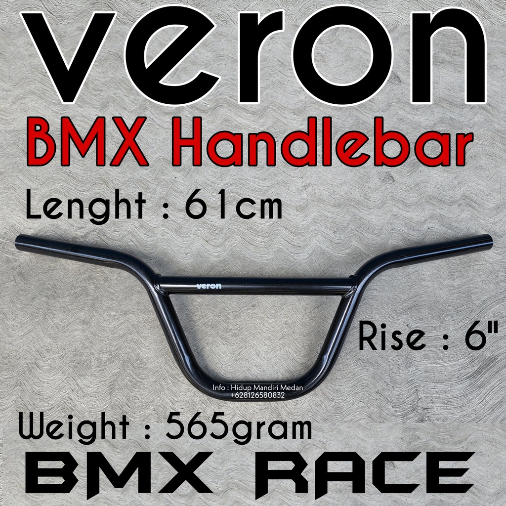HITAM Bar BMX RACE Veron Rise 6inch Black Black Handlebar | Shopee Malaysia