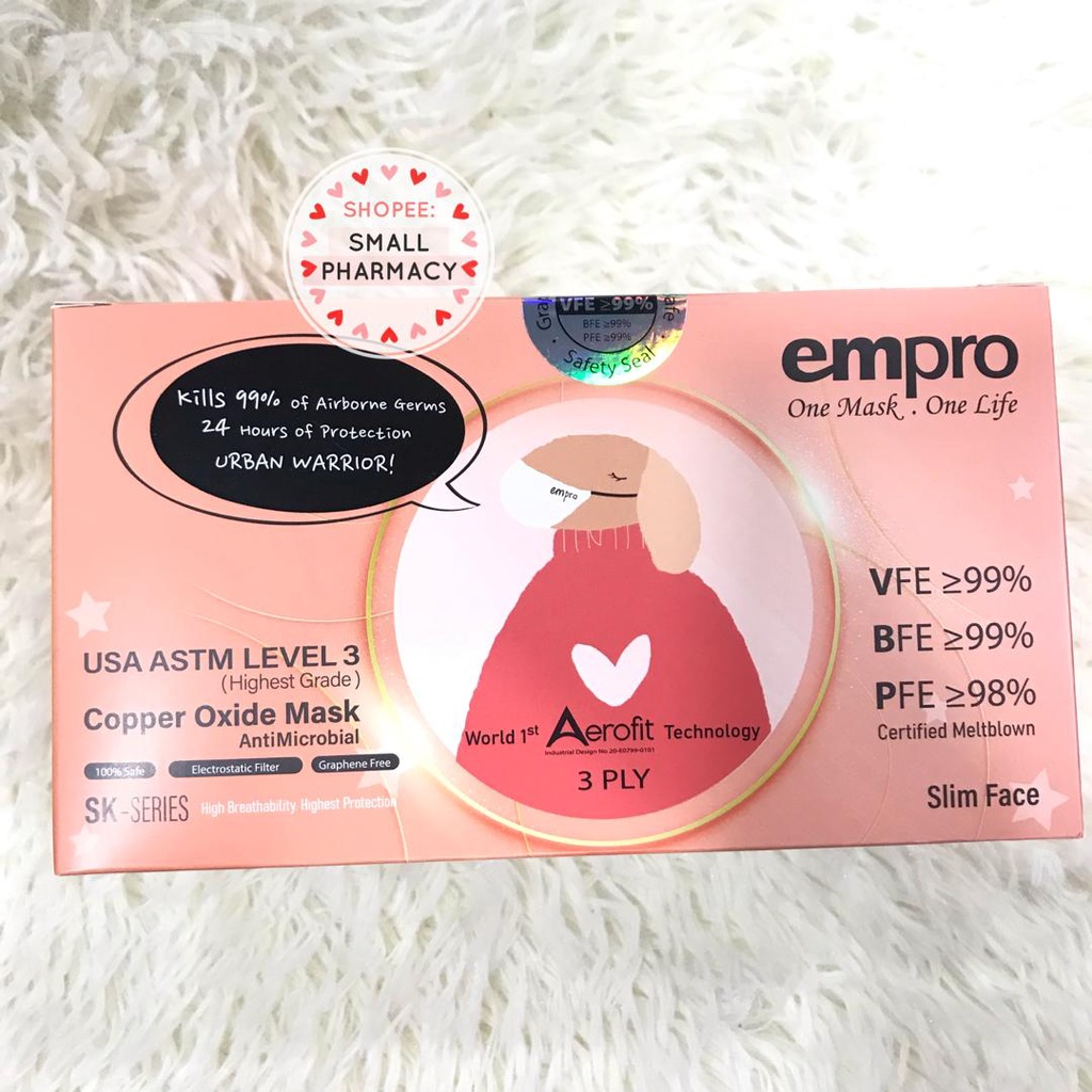 EMPRO Copper Oxide KIDS & SLIM FACE MASK 103104 SK-SERIES 50s Pls add ...