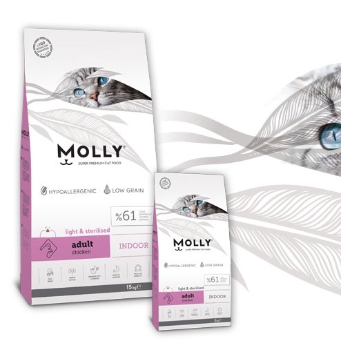 Molly 1KG Repack Super Premium Cat Dry Food (Kitten & Mother/Chicken ...