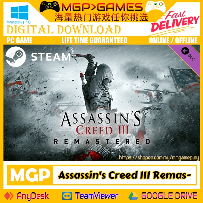 Assassin's Creed III Remastered / STEAM / PC GAME / GAMING / OFFLINE ...