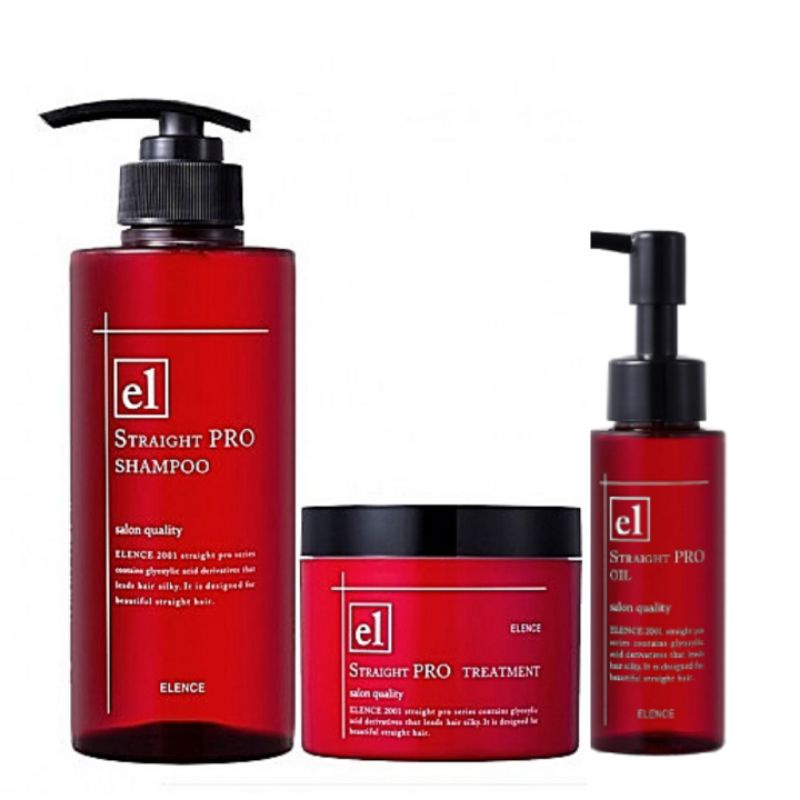 Elence 2001 Straight Pro Shampoo(400ml), Treatment(240gm),Straight Pro Oil(75ml) | Shopee Malaysia