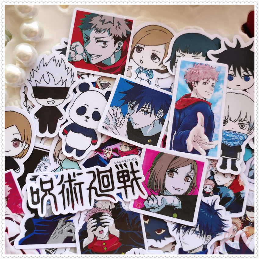 40Pcs/Set Jujutsu Kaisen Q-1 Mini Diary Stickers Anime Itadori Yuji ...