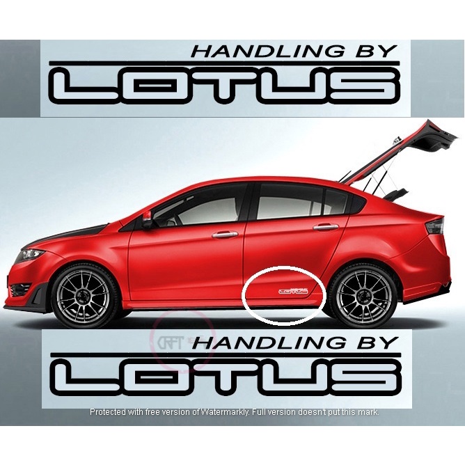 CFS271 Proton Preve Handling by Lotus Logo 2PCS Stiker Sticker Vinyl ...