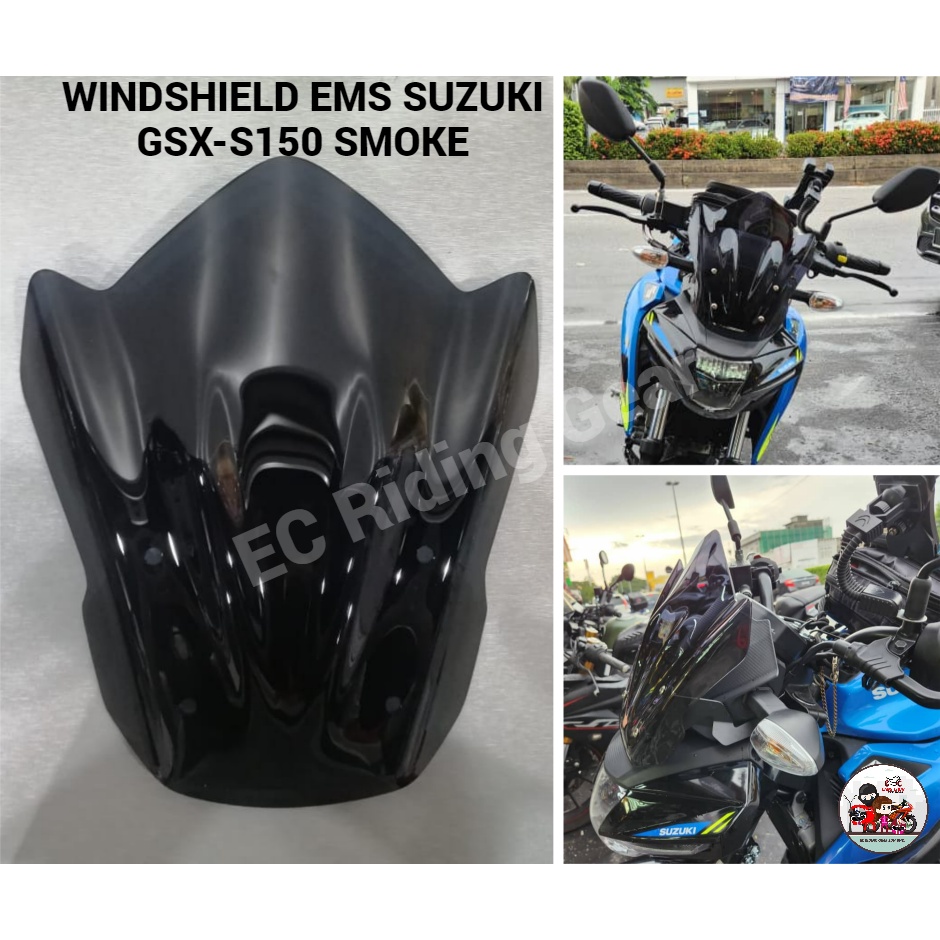 WINDSHIELD EMS SUZUKI GSX-S 150 SMOKE | Shopee Malaysia