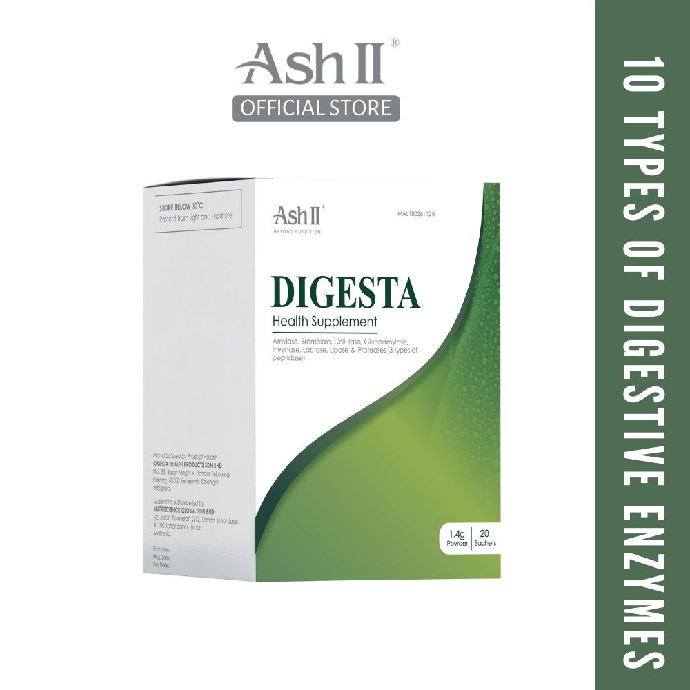 Ash II Digesta with Natural Digestive Enzyme (1.4g x 20 Sachets ...