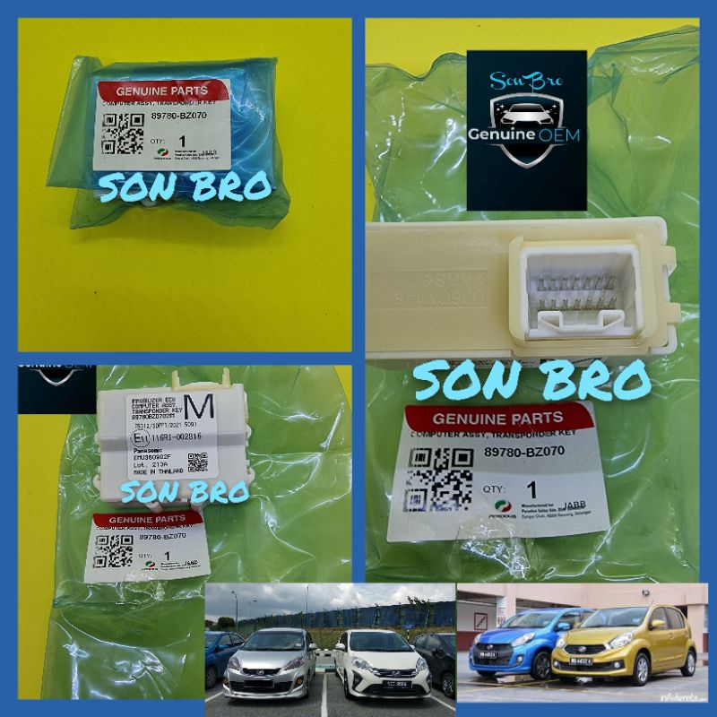 ORIGINAL PERODUA MYVI LAGIBEST ALZA 2014-2022 IMMOBILIZER CONTROL UNIT ...