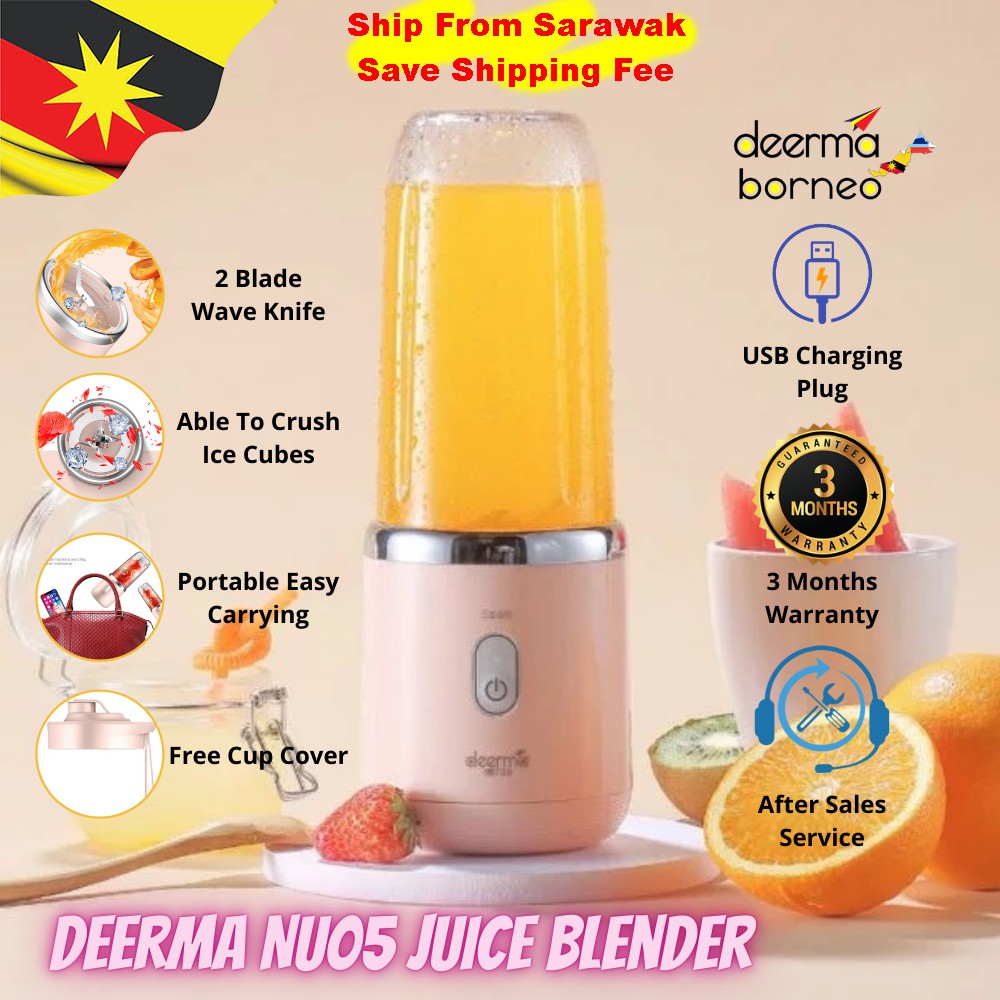 Deerma Portable Rechargeable Juice Blender NU05 Pengisar Jus 便携充电式果汁机 ...