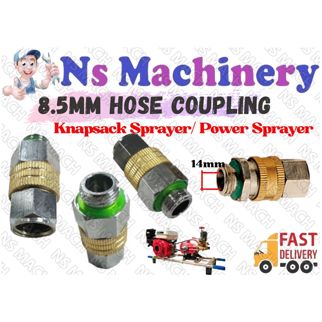45 Power Sprayer /Pam Racun /Plunger Pump 8.5mm Hose Coupling /1/4 ...