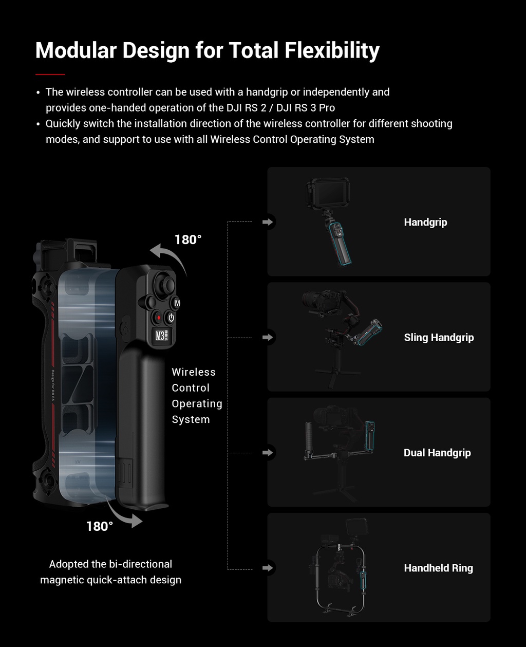 SmallRig Wireless Control Handgrip for DJI RS3 PRO RS2 Series 3949 | Shopee Malaysia
