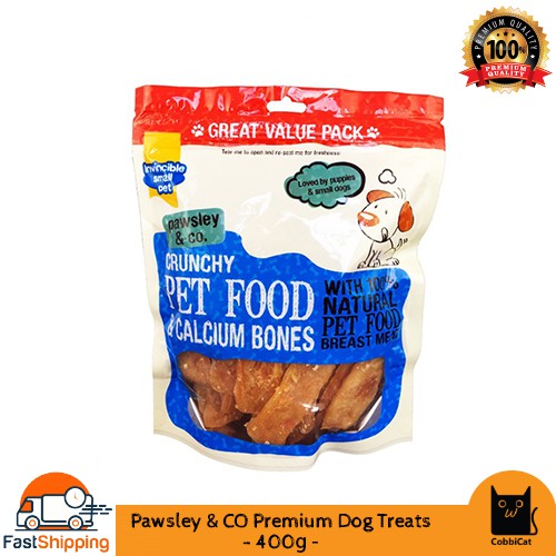 Pawsley & CO Premium Dog Treats / Dog Snack 400g Chicken jerky | Shopee ...