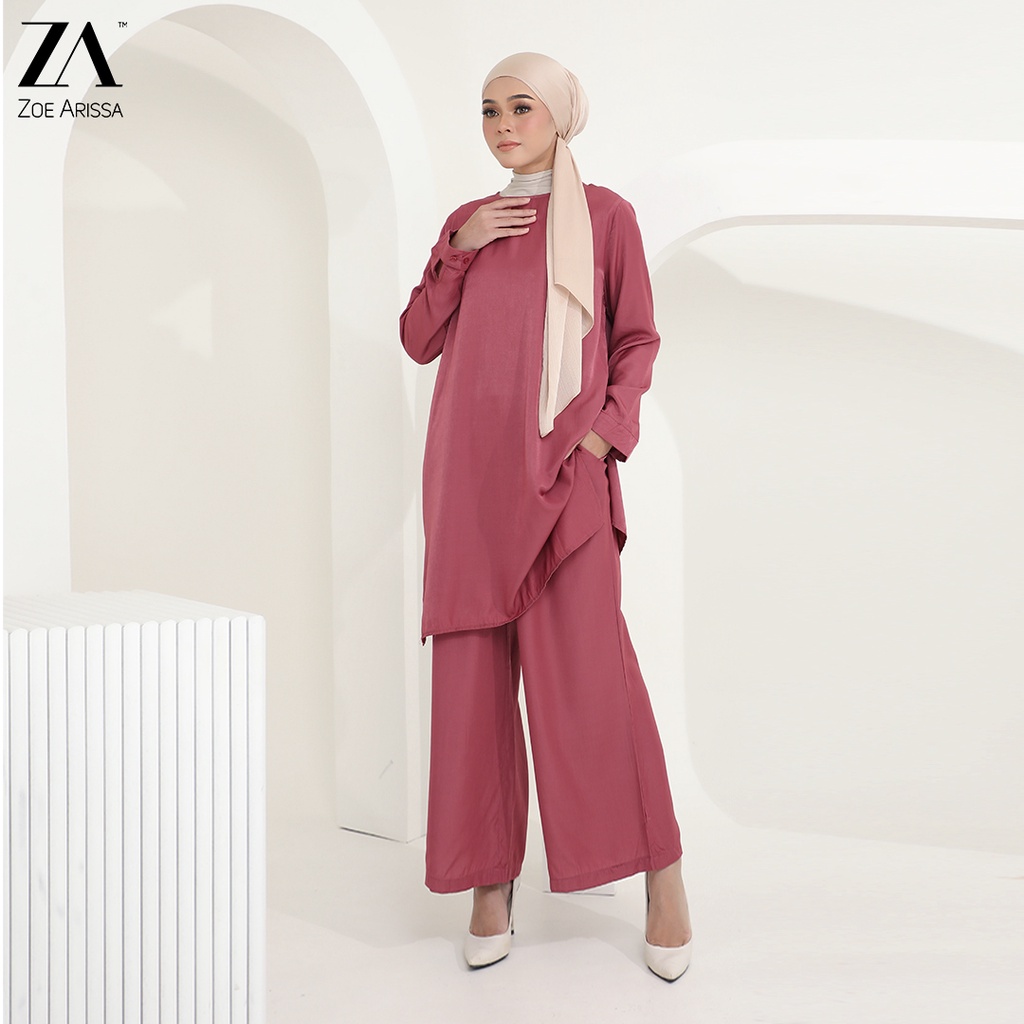 ZOE ARISSA SET MUSLIMAH BAJU SET SELUAR Suit Muslimah Set Warda Murah ...