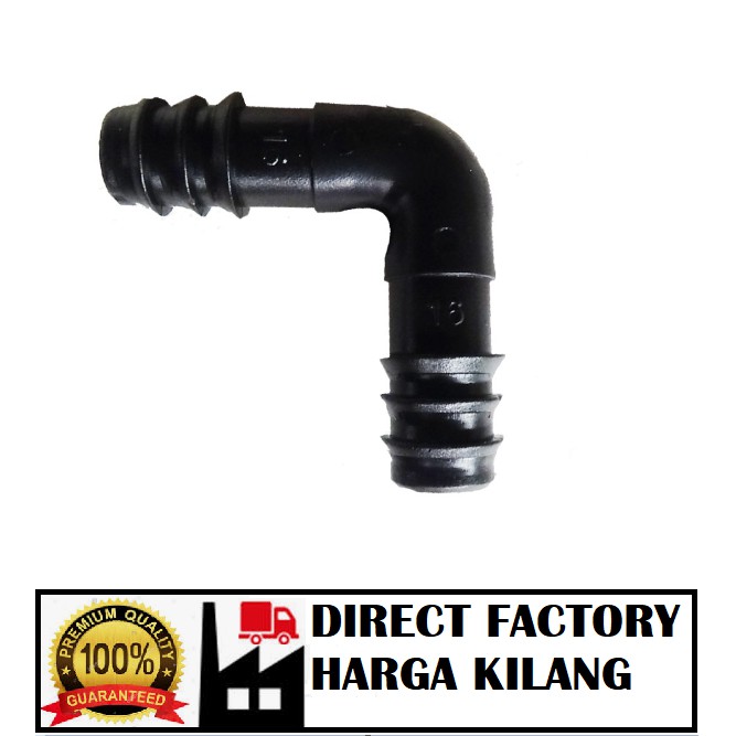 elbow 16mm polipaip, fertigasi, irigatian watering system | Shopee Malaysia