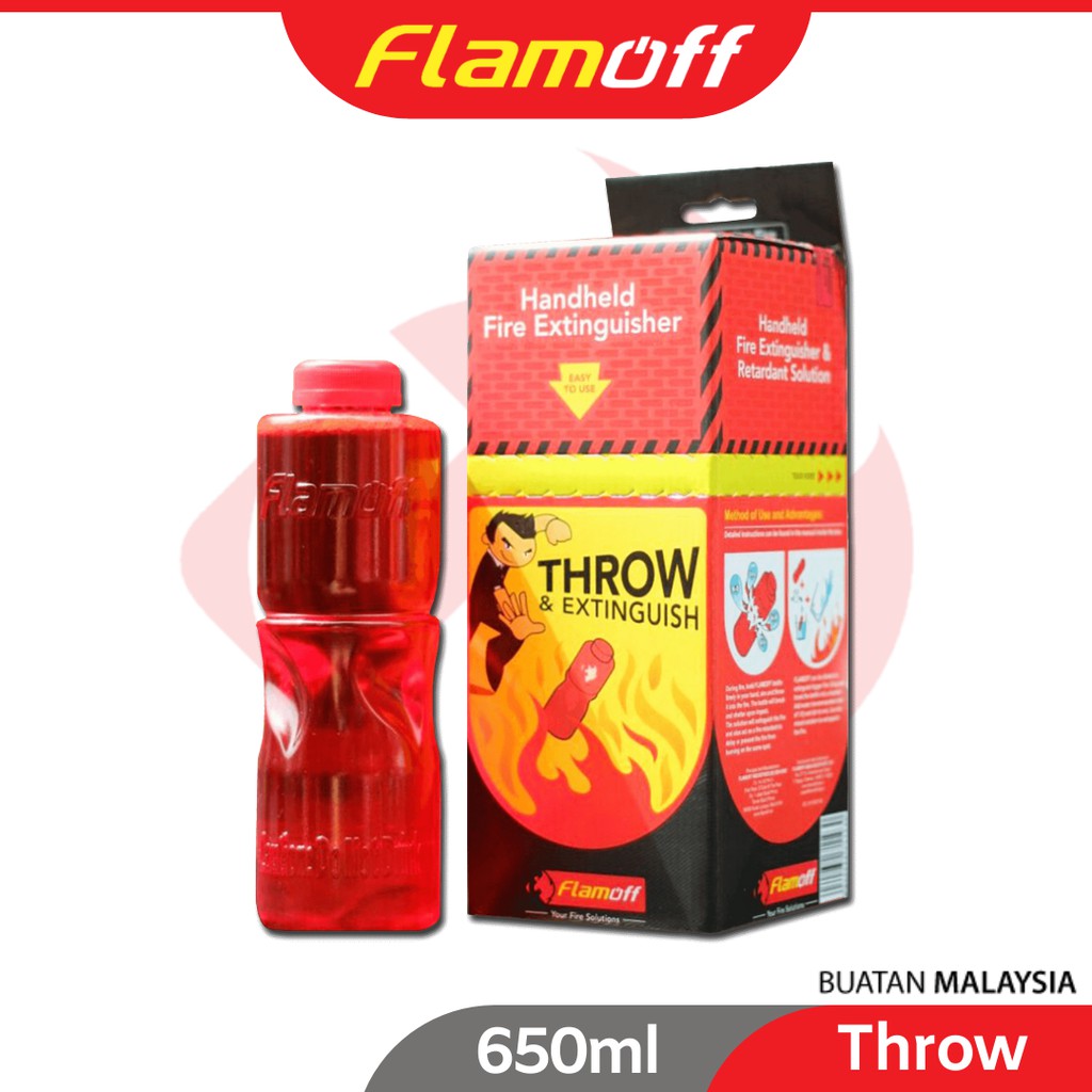 FLAMOFF Handheld Fire Extinguisher Throw Extinguish Class A B Mini ...