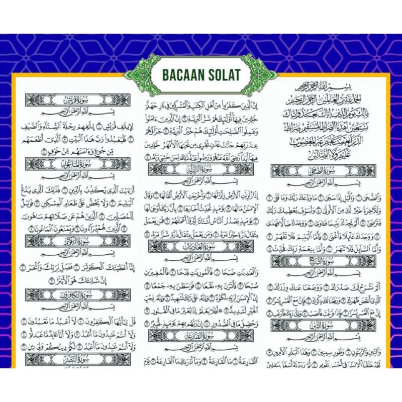 Banting Bunting Tarawih, Selawat Tarawih, surah sajadah , wirid selepas ...