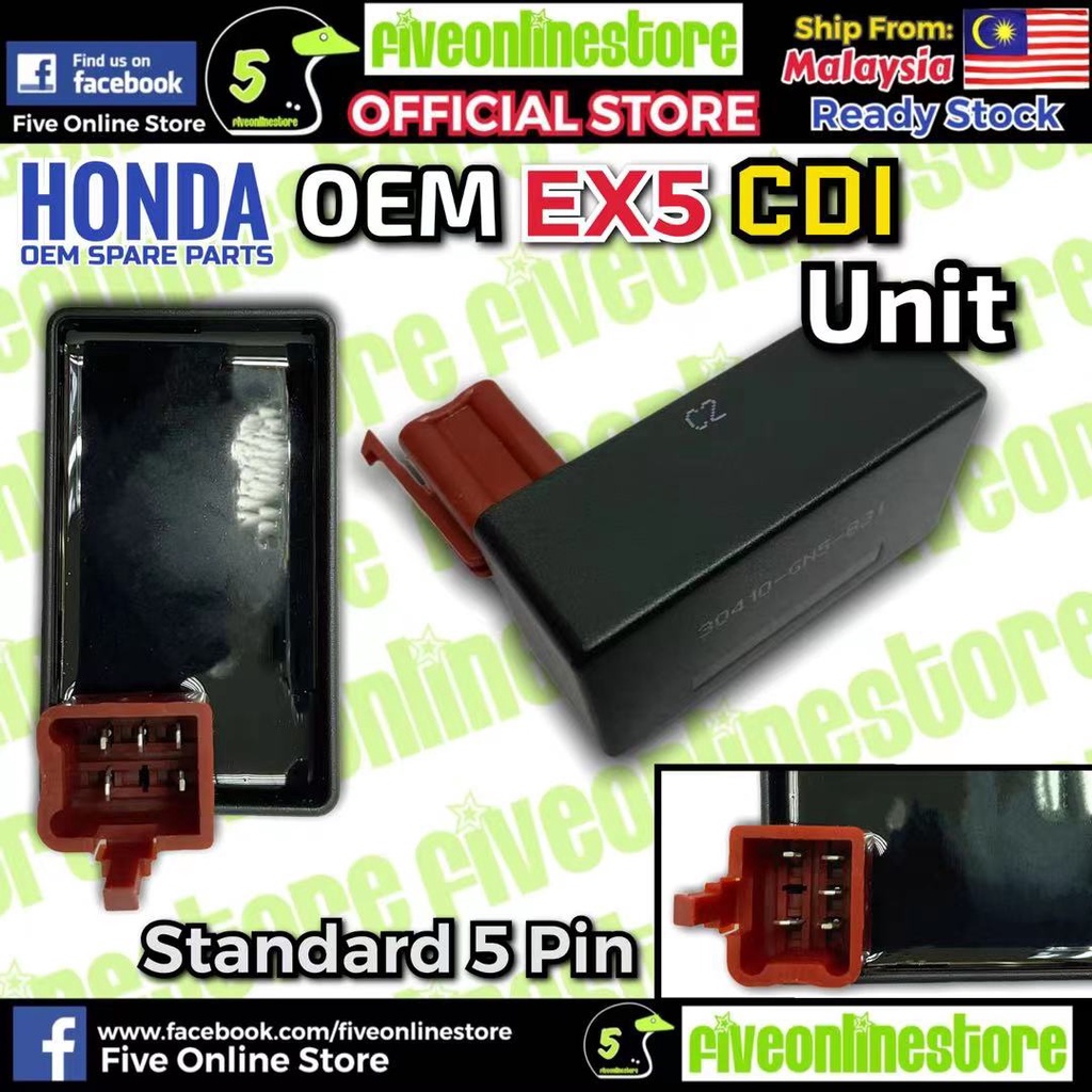 KOZI CDI Unit Standard 5 Pin Socket High Quality Gred A Honda EX5 Dream EX5 Old EX5 Hi Power ...