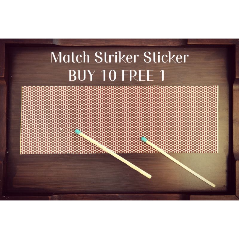 Ready Stock ‼️ Match Striker Sticker Sheet Honeycomb Pattern | Shopee ...