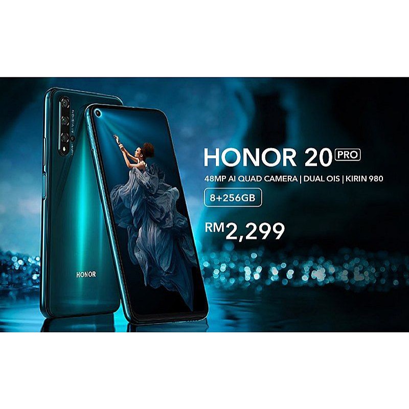 HUAWEI HONOR 20 PRO【8GB+256GB】Original Honor Malaysia Set + Mystery 🎁 ...