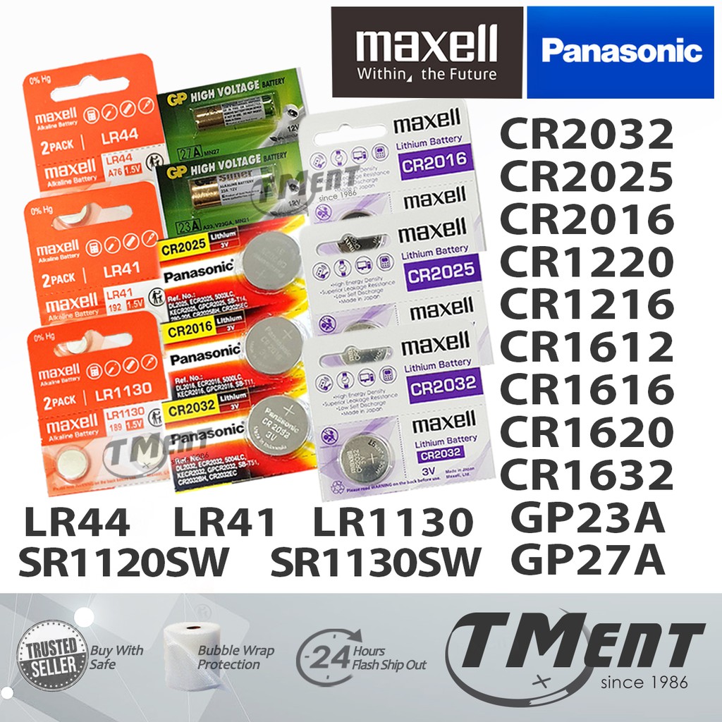 CR2032 CR2025 CR2016 CR1616 CR1620 CR1612 CR1220 CR1216 CR1632 LR44 ...