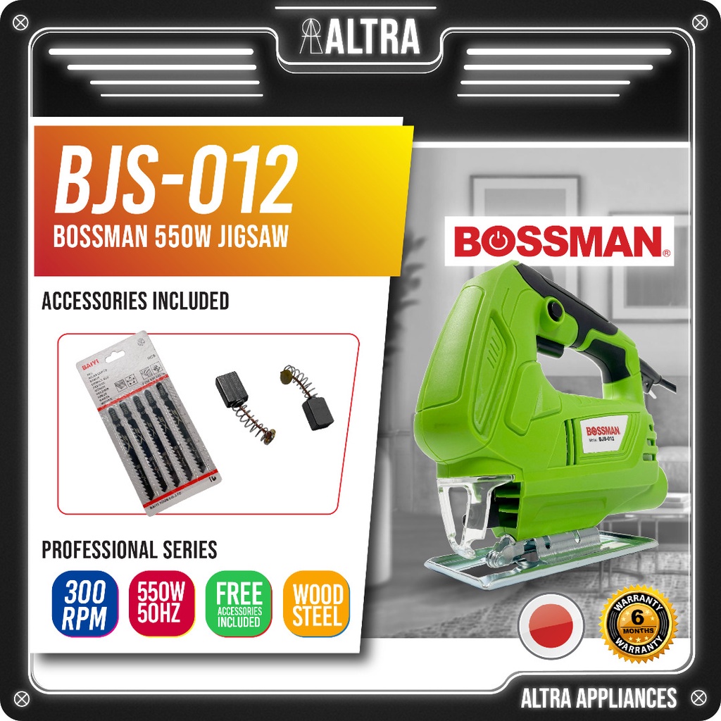 BOSSMAN Electric Jig Saw 550W - BJS012 | Shopee Malaysia