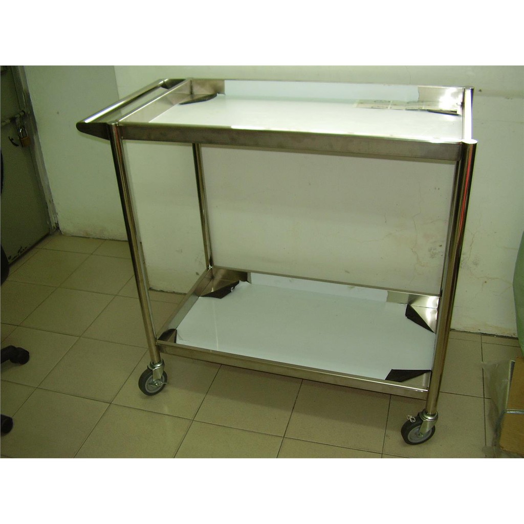 Stainless Steel 2 Tier Trolley | Shopee Malaysia