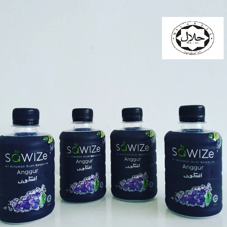 24pcs (1 carton) SQWIZe air minuman buah perisa anggur 300ml\beverage ...