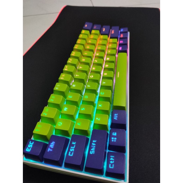 Cxtech C61 Dual mode RGB 61Key Barbone Hotswapable Mechanical keyboard ...