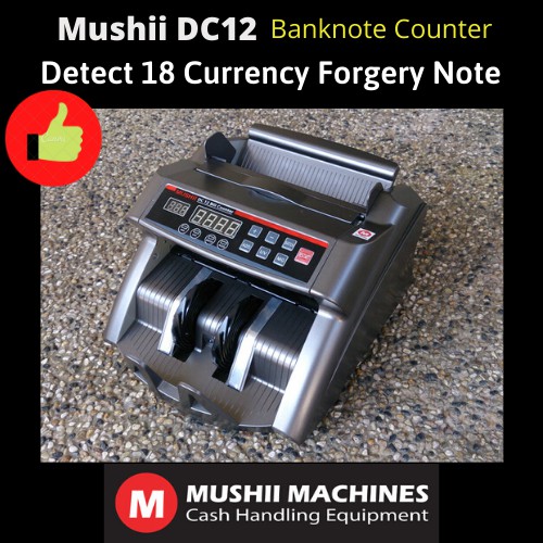 🇲🇾 Mushii DC12 Money Counter Counting Machine (18 currencies fake note ...