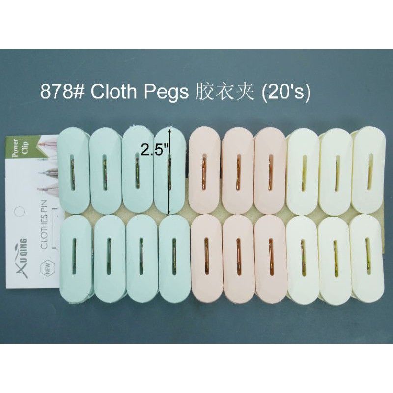 💯Ready Stock💯 20's Cloth Pegs/ Sepit Baju/ 塑胶衣夹 | Shopee Malaysia
