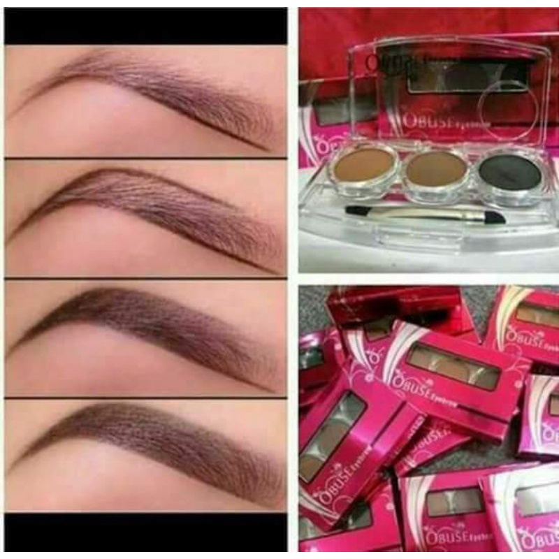 🍂🍂🍂 EYEBROW OBUSE 3 COLOUR 🍂🍂🍂 | Shopee Malaysia