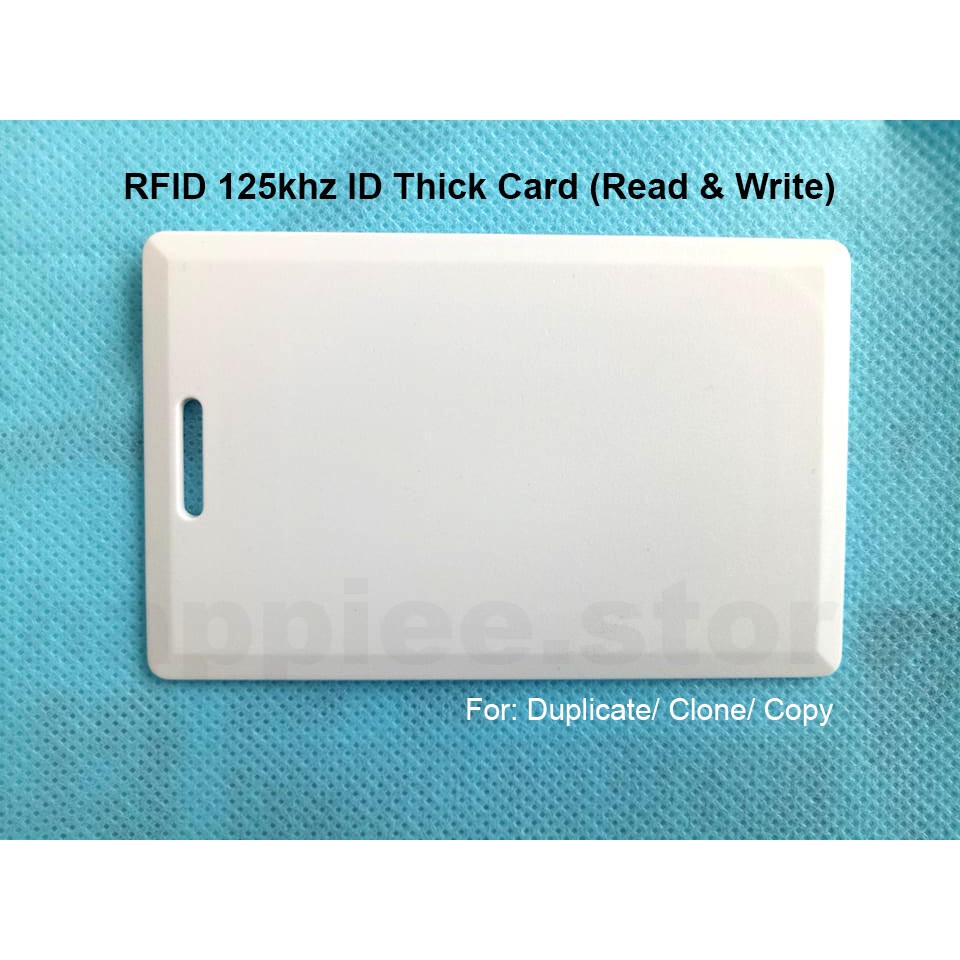 1 pc - 125Khz Rewritable RFID ID Card (Thick) | Shopee Malaysia