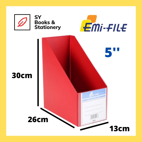 EMI-FILE Magazine Box File 5’’ / Fail Lipat / A4 File / Magazine Holder ...