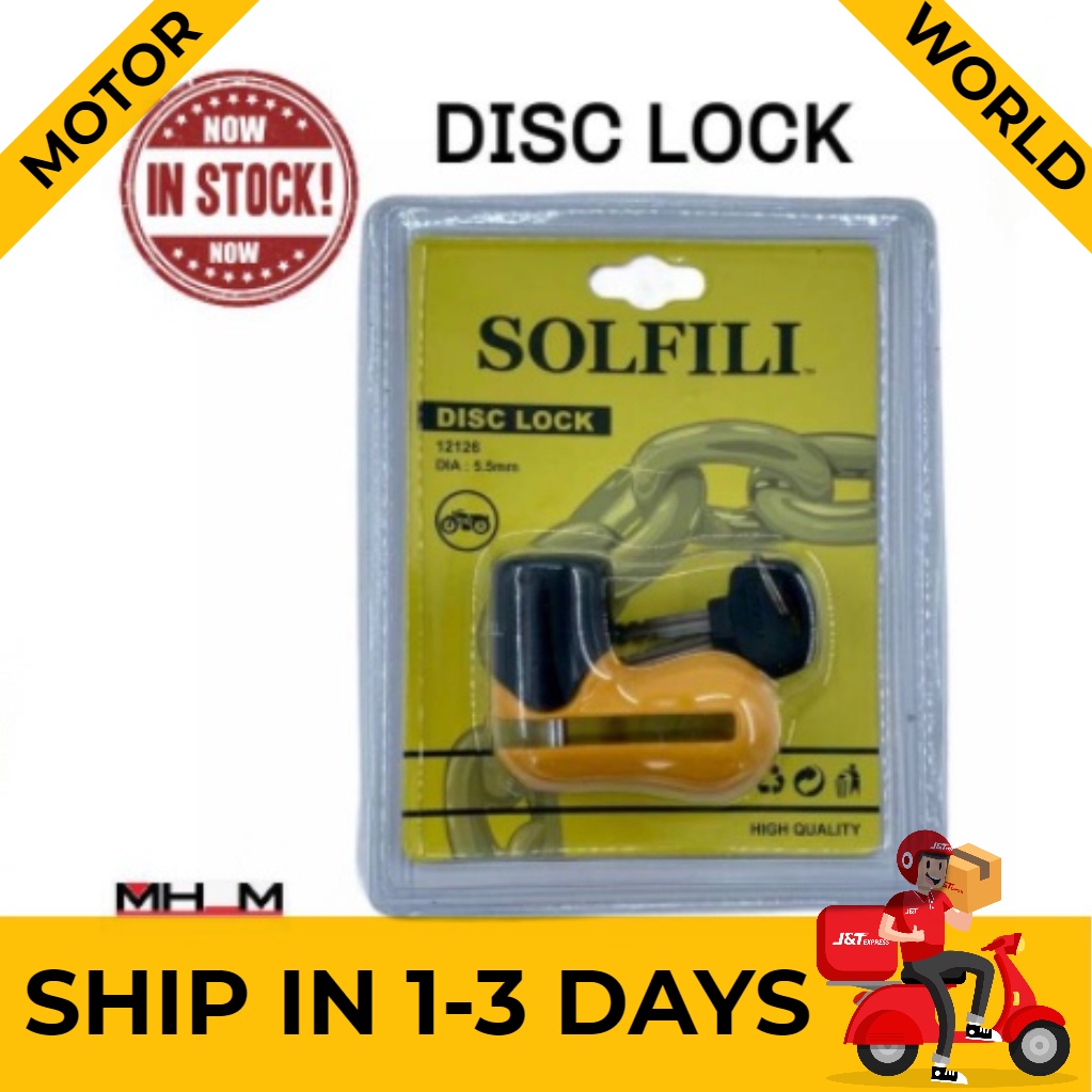 🔥 MOTORCYCLE DISK LOCK HIGH QUALITY TAIWAN QUALITY SOLFILI 🔥 | Shopee ...