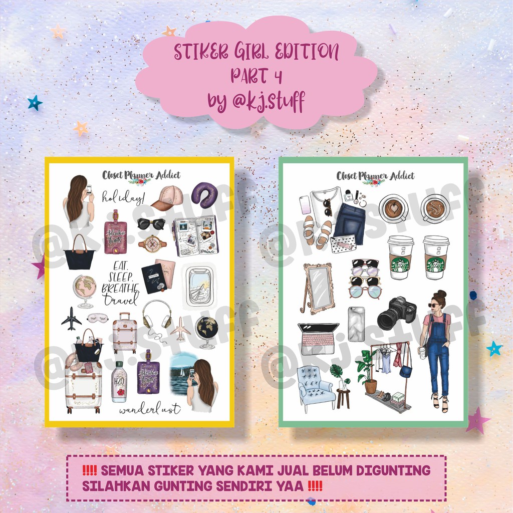 (GIRLS Girly EDITION Part4) TUMBLR AESTHETIC STICKER LAPTOP STICKER ...