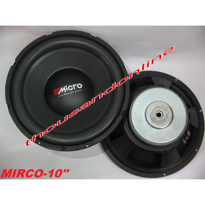 CLEAR STOCK 1 PCS 10 INCH SUBWOOFER MICRO POWER HIGH POWER BASS SPEAKER ...