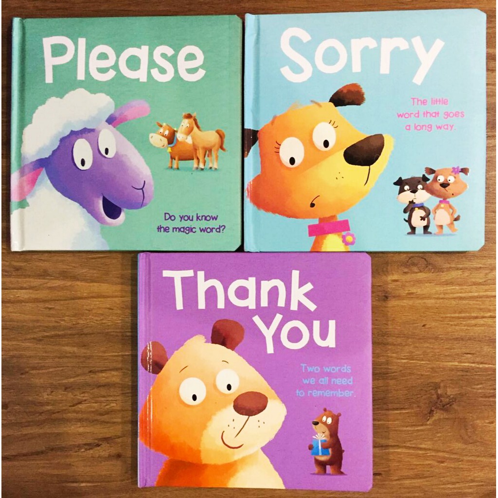 Manners Board Books - PLEASE, SORRY, THANK YOU | Shopee Malaysia