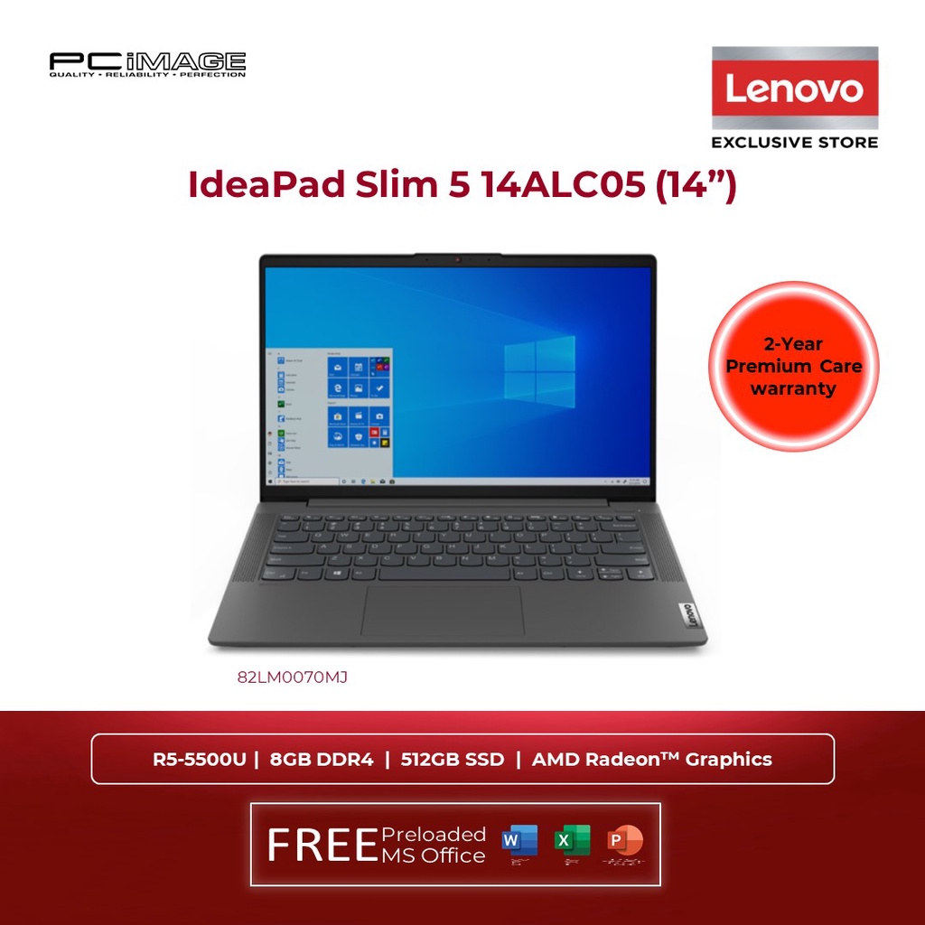LENOVO IP5 14ALC05 82LM0070MJ R5-5500U|8GB|512GB SSD|INTEGRATED|14" FHD ...
