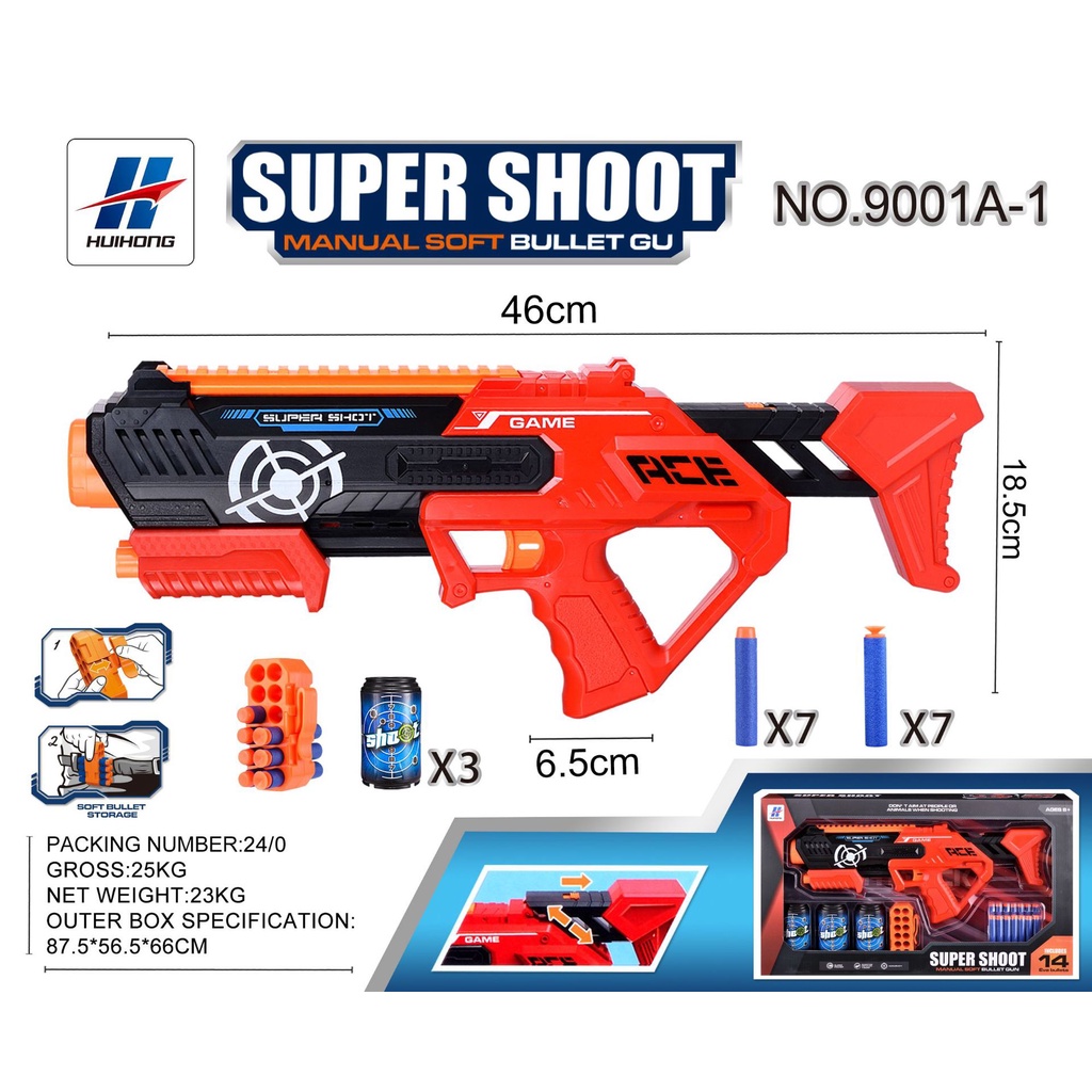 Blaze Storm Blaster Gun Set Toys Blaster kids For Boys Mainan Pistol ...