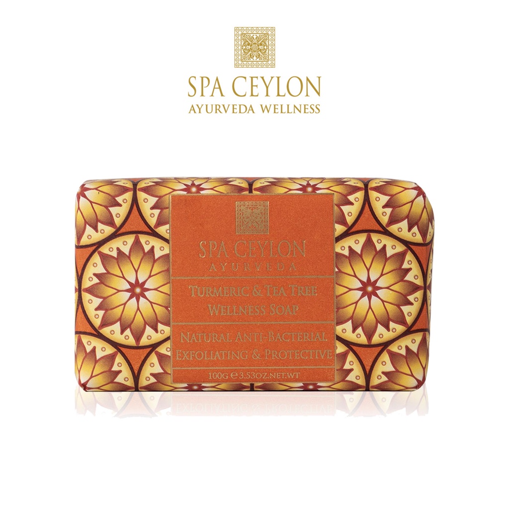 Spa Ceylon Ayurveda Wellness Soap - Turmeric & Tea Tree (100g) | Shopee ...