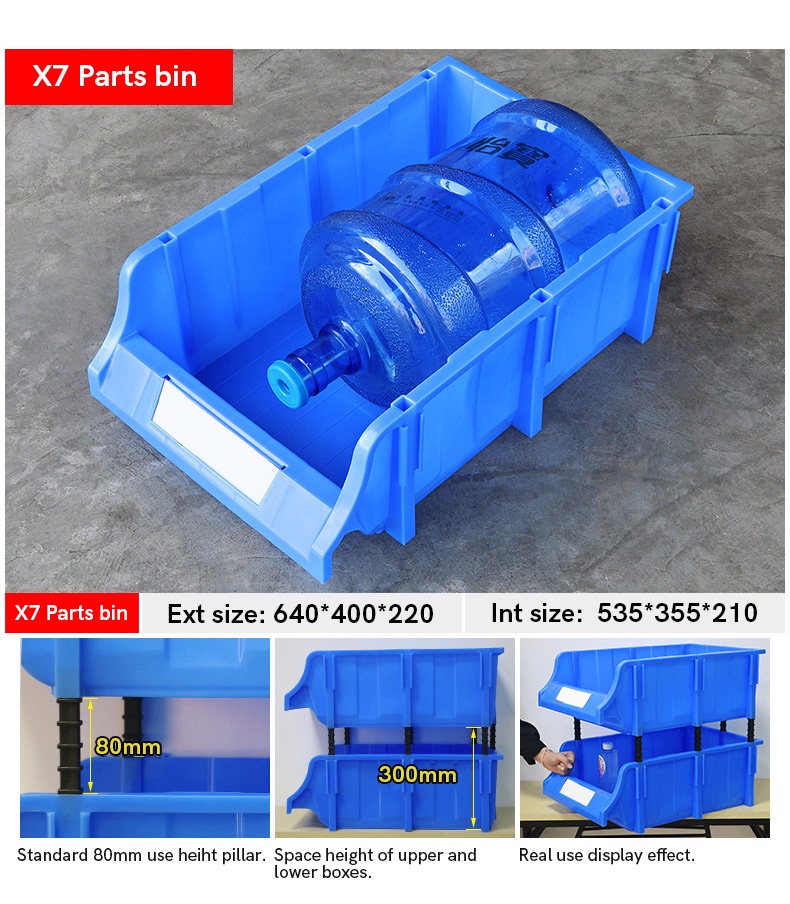 X SERIES PARTS BIN |Plastic Stackable Parts Box Multi Toolbox for ...