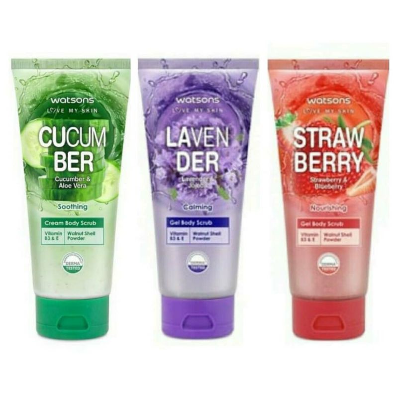 Watson Cream | Gel Body Scrub 200g Skrub Watsons Buang Daki Badan ...