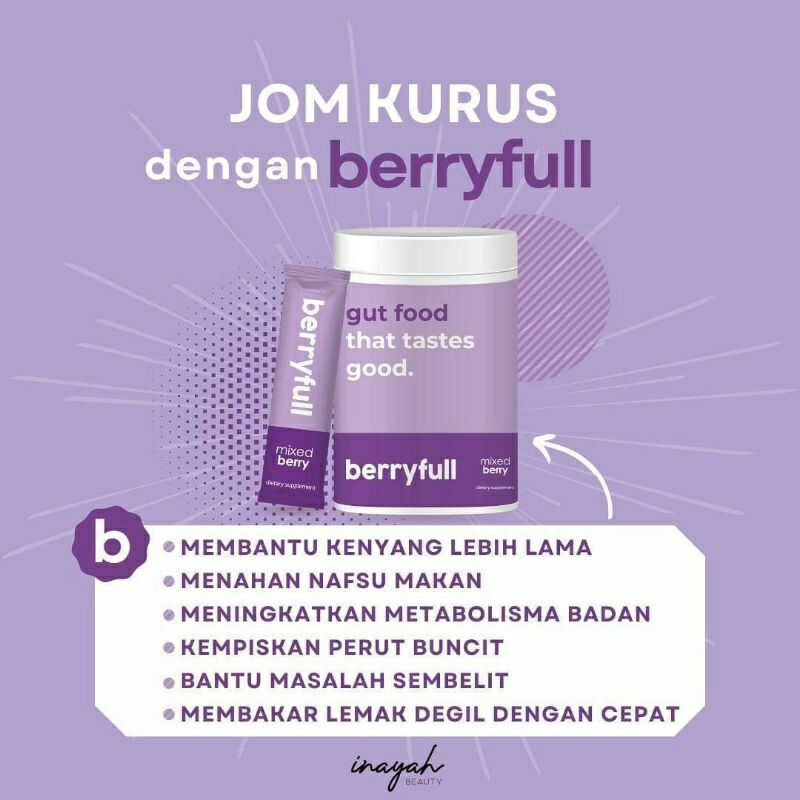 ORIGINAL HQ BERRYFULL UBAT KURUS SUPPLEMENT KURUS | Shopee Malaysia