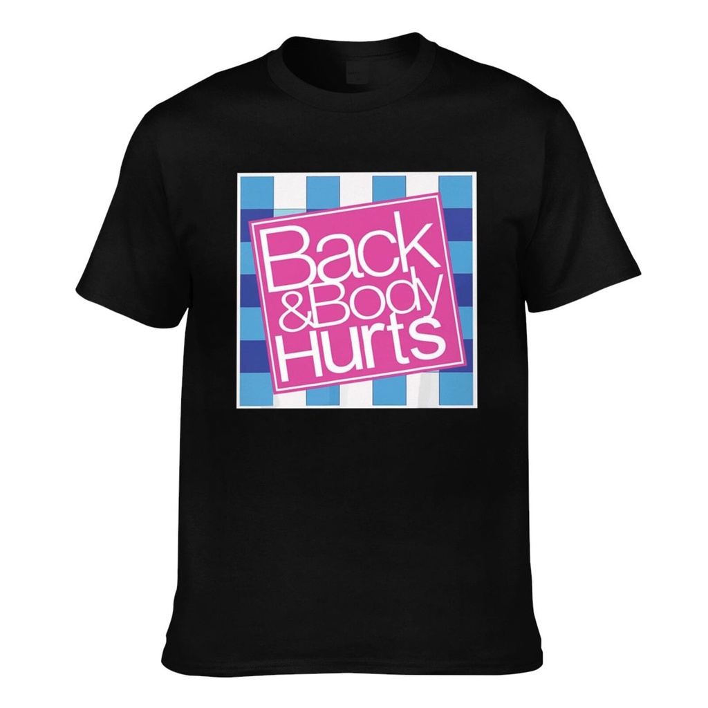 Back And Body Hurts Cute Men's Cotton T-Shirts | Shopee Malaysia