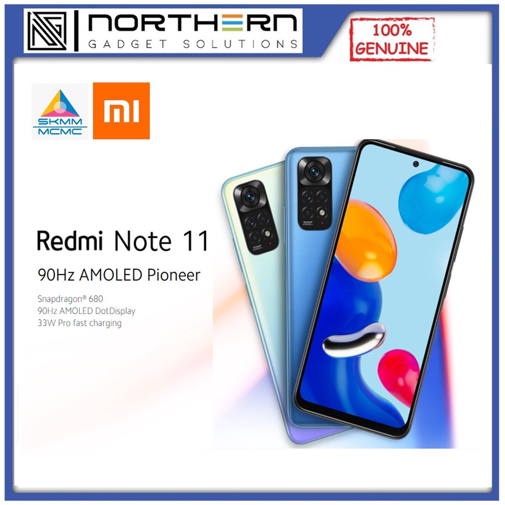 REDMI NOTE 11 (6+128) Mobile Smartphone Original Xiaomi Malaysia | Shopee Malaysia